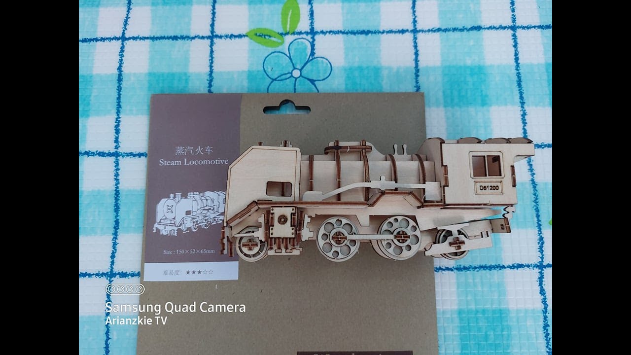 DIY Steam Locomotive | DIY 3D Wooden Art Construction - YouTube