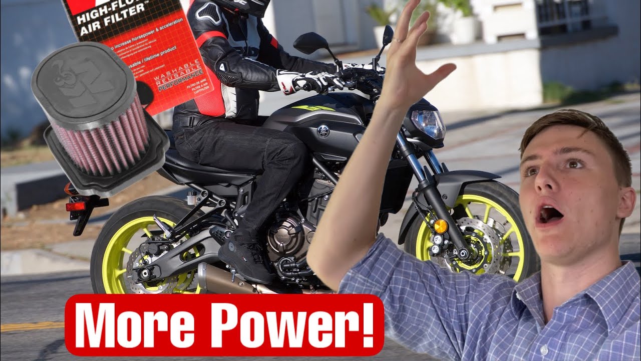 2018 Yamaha MT-07 Air Filter Replacement (More Power) - YouTube
