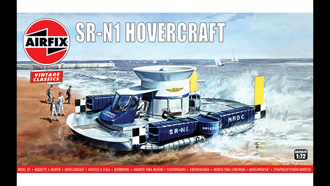 Airfix SRN1 Vintage Classic 1/72 re released 1960s kit - YouTube