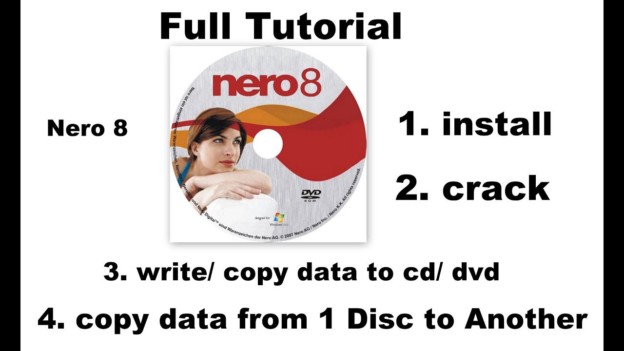 NERO Install/ Write/copy data/ one disc to another Tutorial Excellent ...