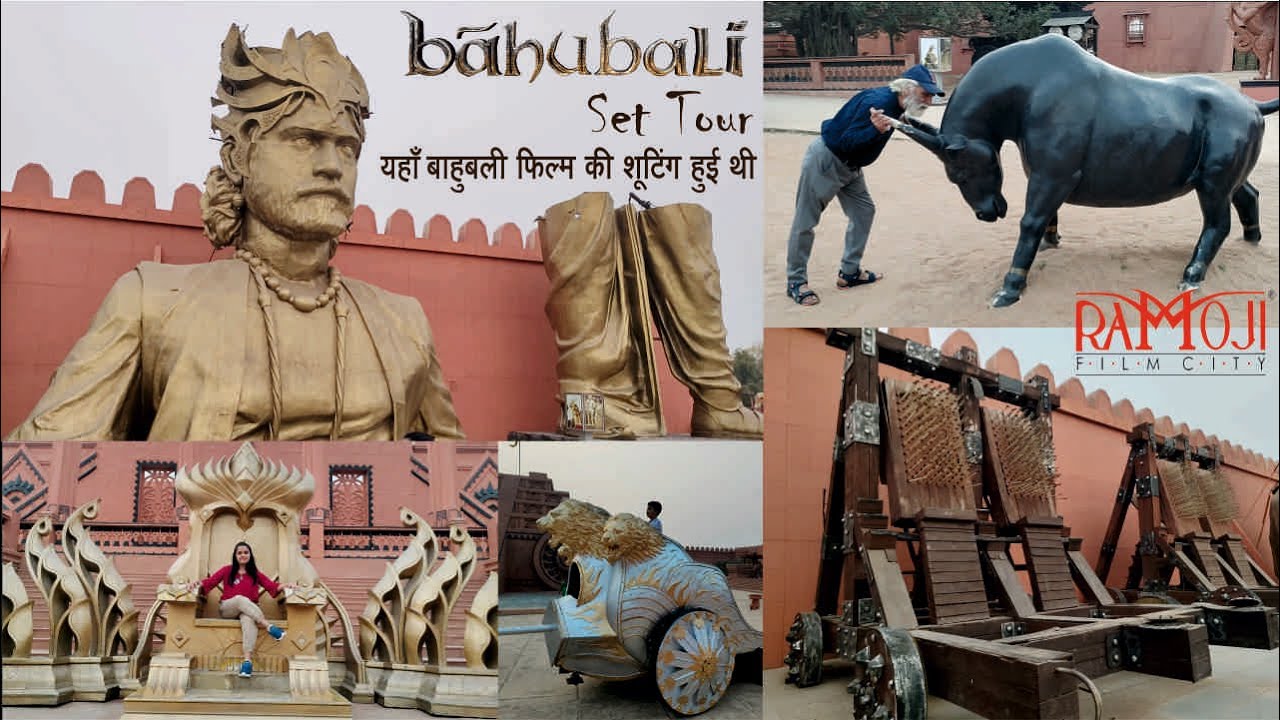 Bahubali Set Tour in Ramoji Film City I बाहुबली फिल्म की शूटिंग यहां ...
