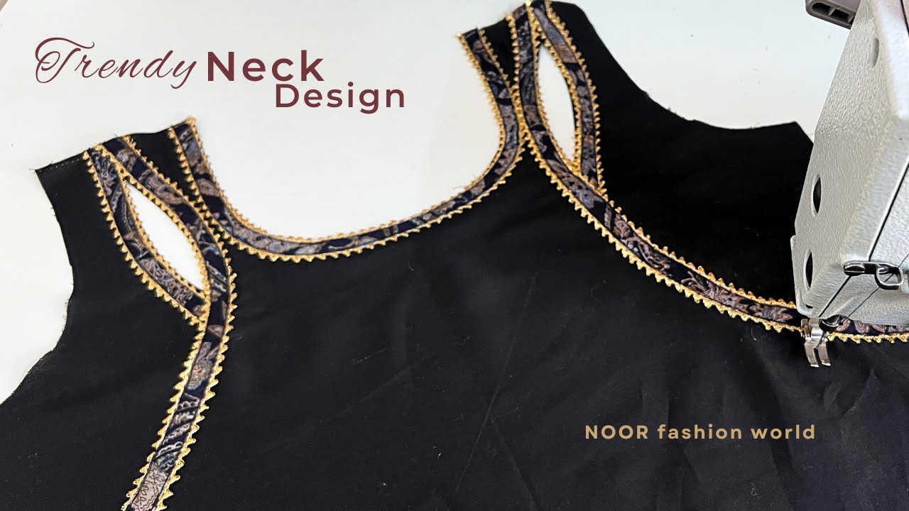 Most Trendy Neck Design | Most Stylish Leaf Cut Neck Design | New Neck ...
