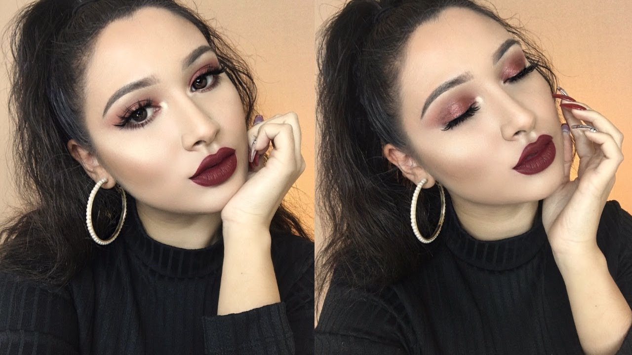 CRANBERRY MAKEUP TUTORIAL | Dania Marie - YouTube