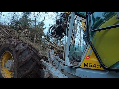 SHOW TIME!!! Menzi Muck M545X !! Käferholz! - YouTube