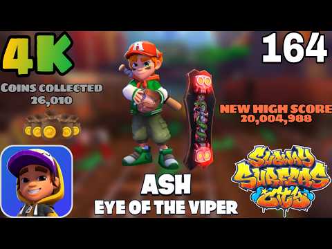 [COMMENTARY] Subway Surfers City - Gameplay 164 - Ash New High Score (20,004,988)