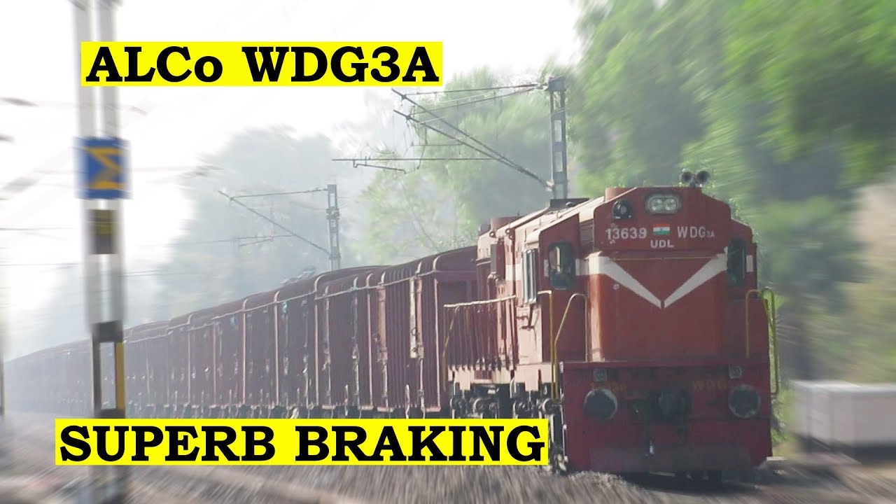 Andal's Freight ALCo WDG3A displays Sharp Braking Skill with a loaded ...
