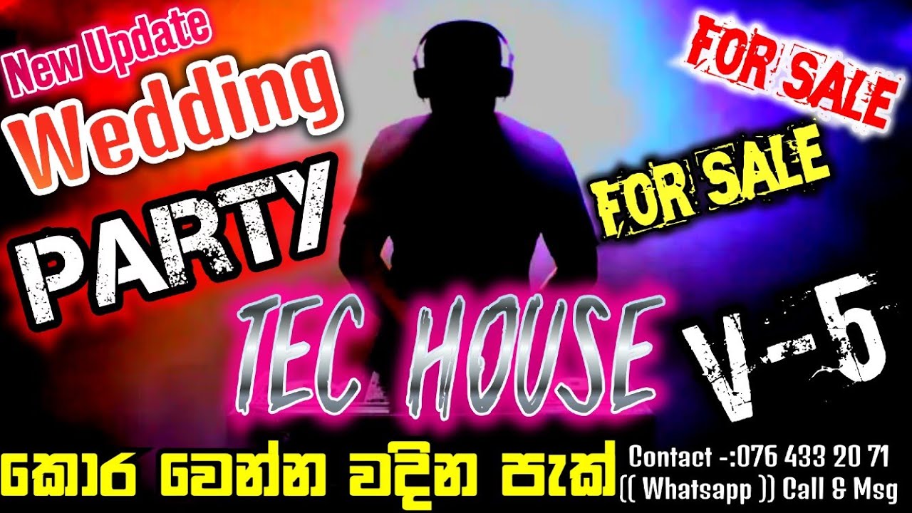 130 Wedding Tec House V - 5 Song Pack For Sale | New House Remix Pack ...