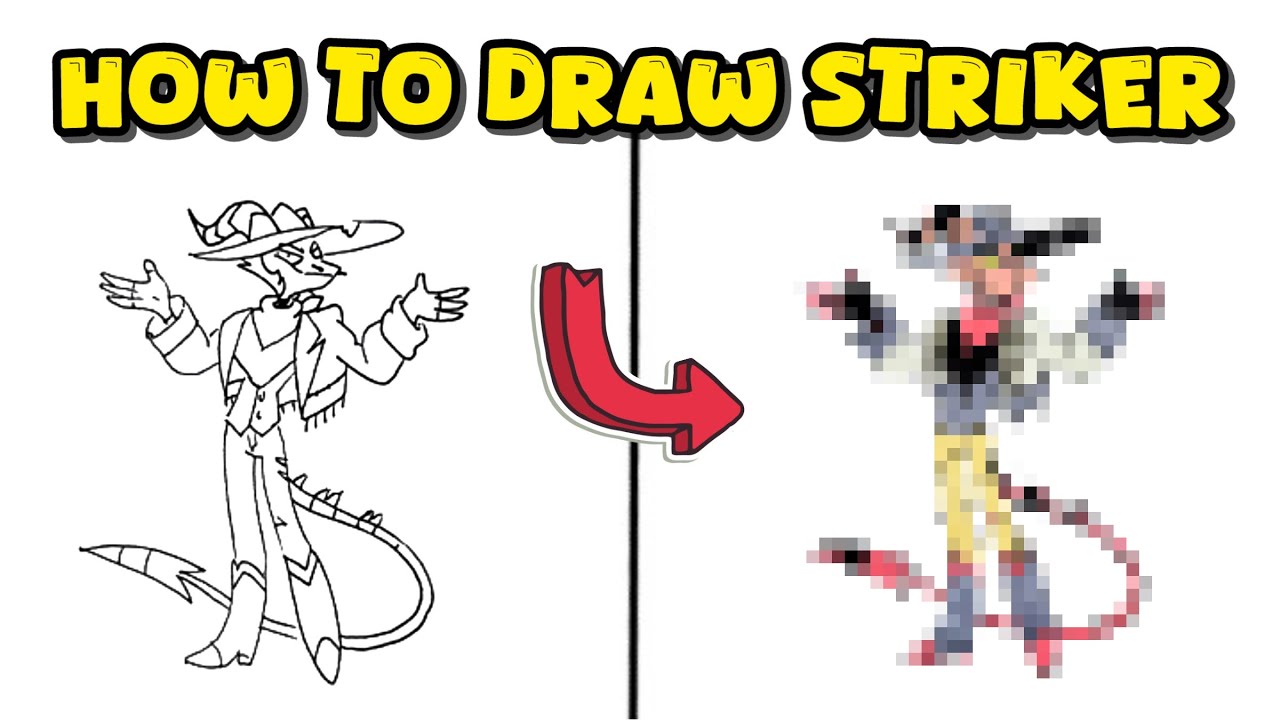 How to Draw Striker from Helluva Boss – Hazbin Hotel Character Guide ...