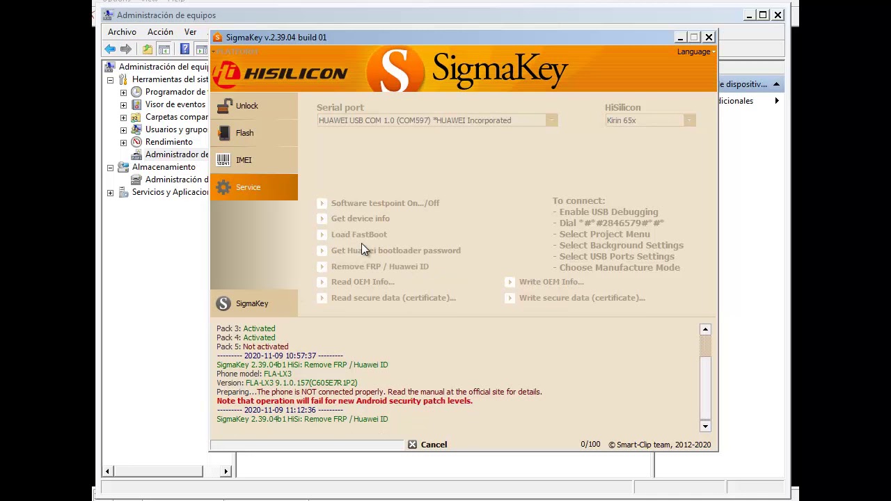 FRP huawei FLA-LX3, test point, sigmakey - YouTube