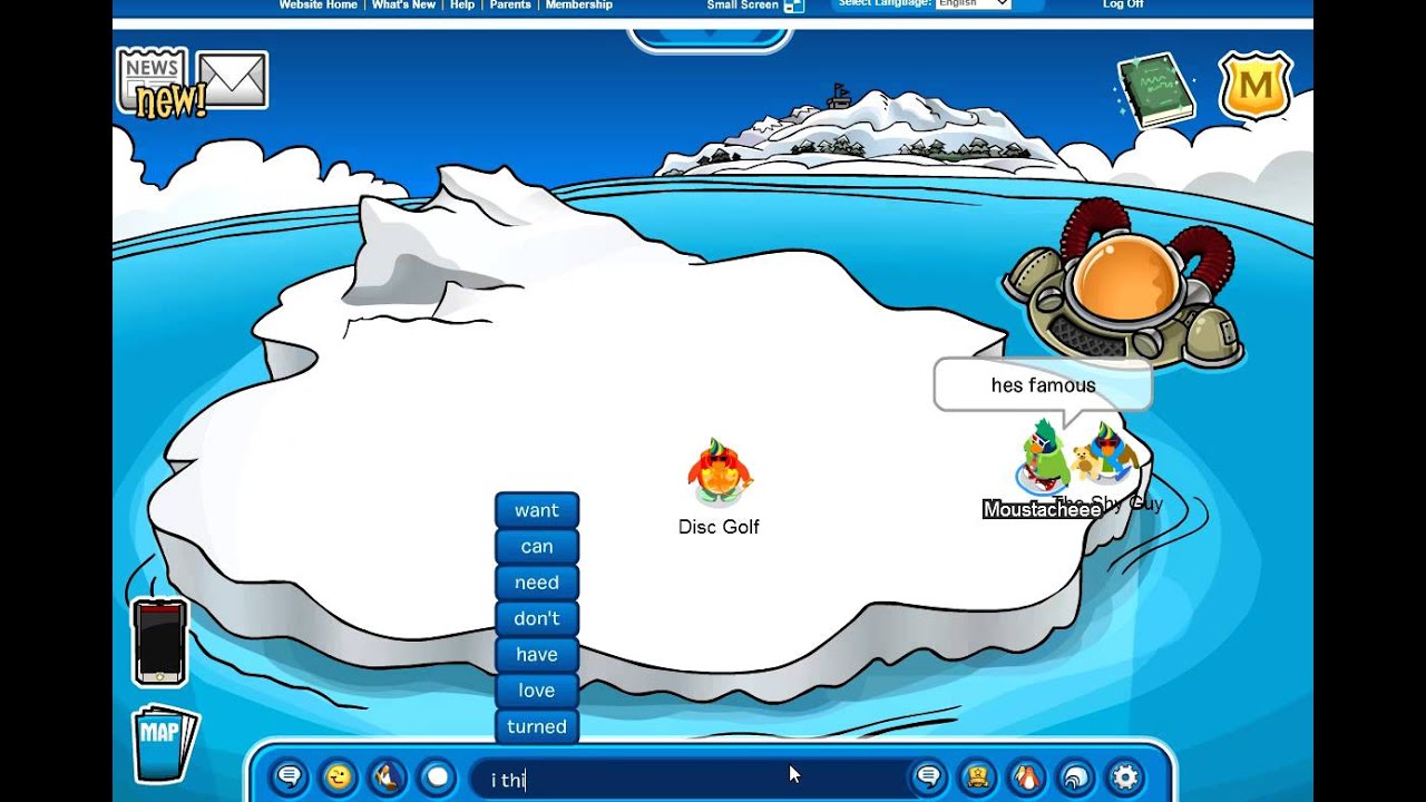 Club Penguin Meeting The Shy Guy Septeber 2013 - YouTube