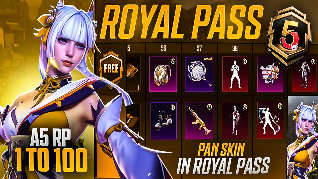 A5 Royal Pass 1 to 100 RP Leaks - A5 Royal Pass Pubg Mobile - A5 Royal ...