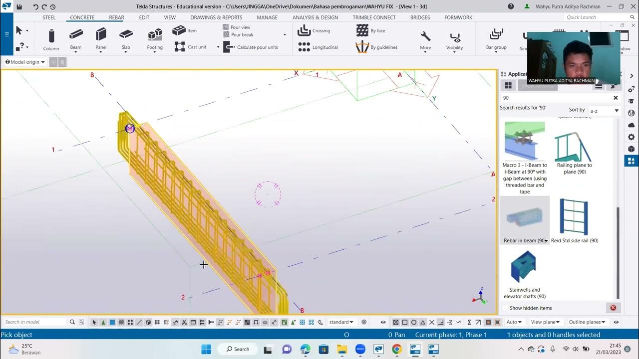 TAHAPAN PEMODELAN BALOK DAN DETAILING - YouTube