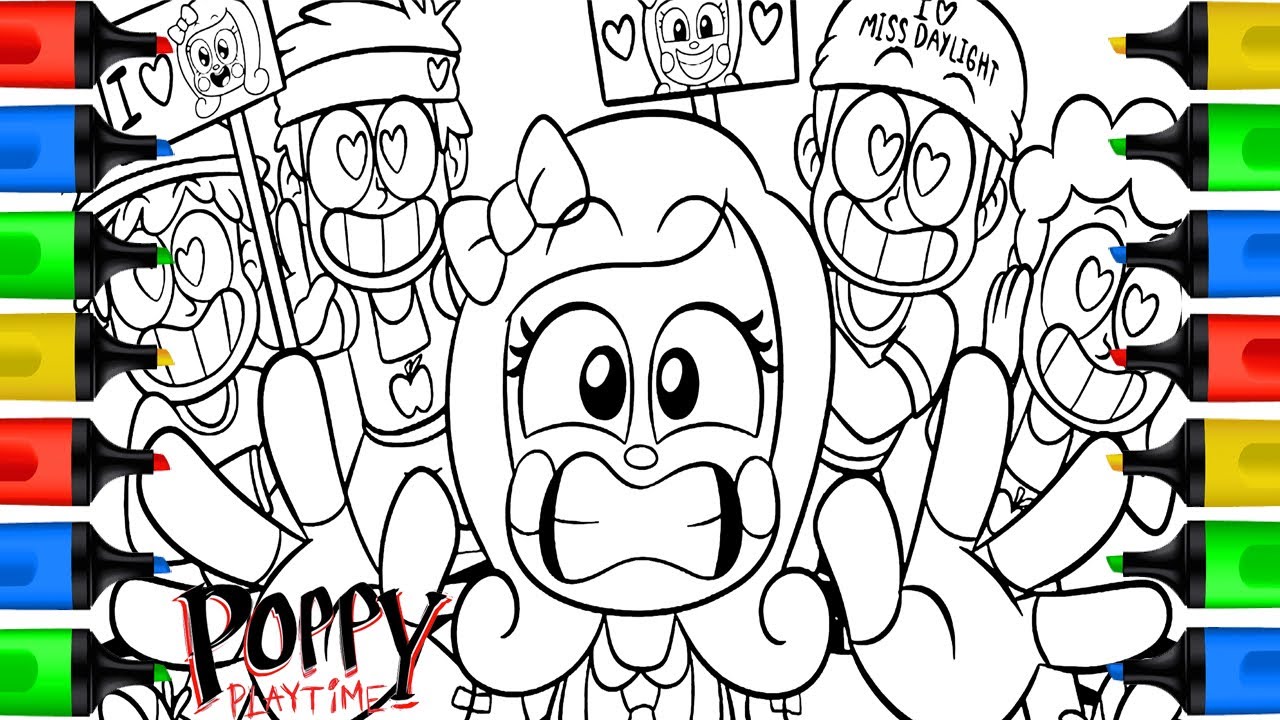 How to draw POPPY PLAYTIME/MISS DELIGHT GETS A FAN CLUB/POPPY PLAYTIME ...