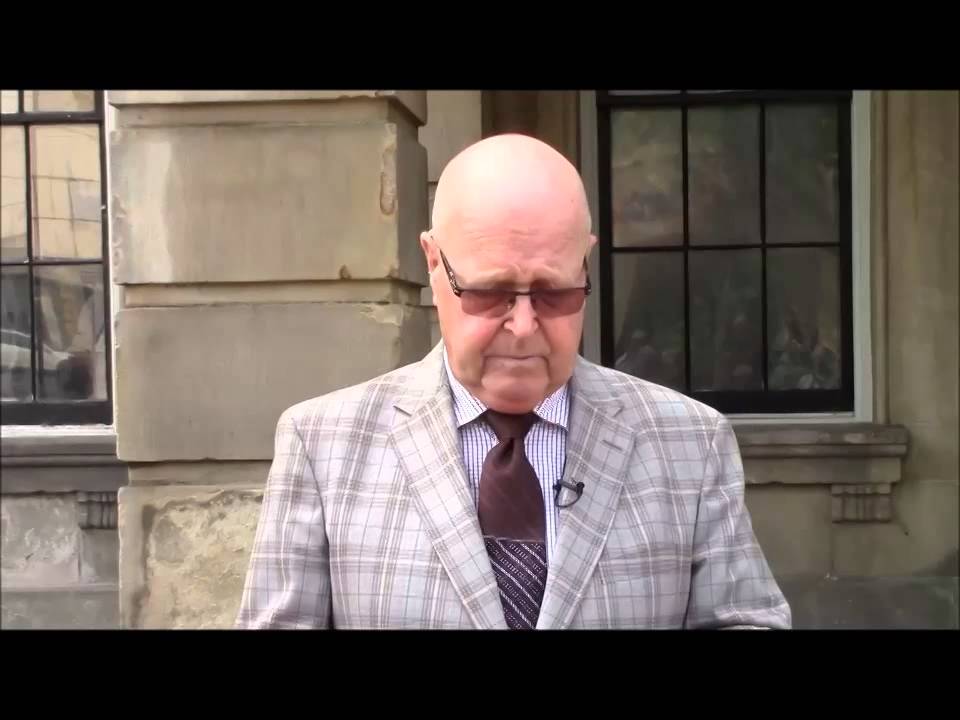 Gil Brocanier Kicks Off Mayoral Campaign In Cobourg - YouTube