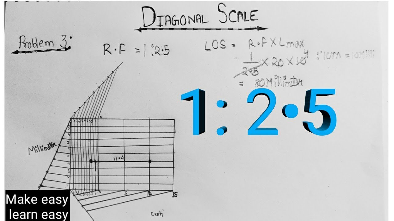 Diagonal scale : Problem 3 - YouTube