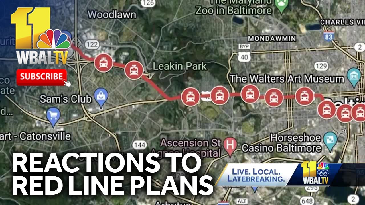 Baltimore residents react to Red Line news - YouTube