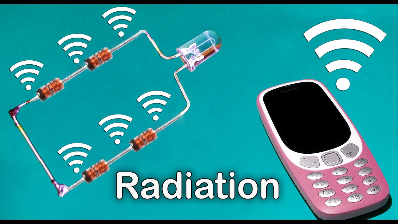 Cell Phone Radiation Powers Led || Mobile Network Detector Led ...
