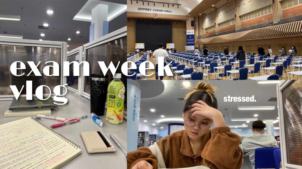SEMESTER FINALS WEEK 📚 study vlog, most productive week in my life ...