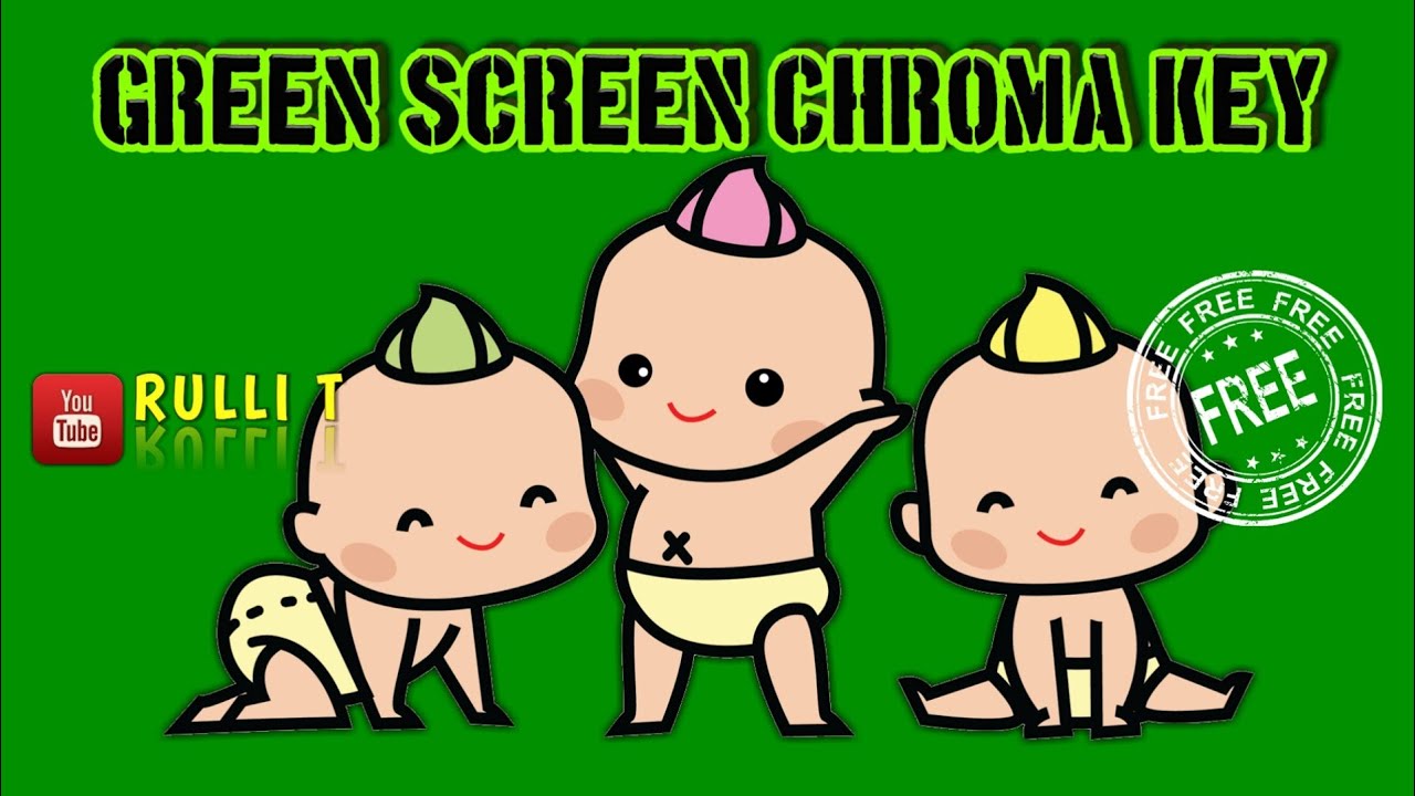 Green Screen HD - BABY, THREE BABIES, NEW BORN animation 🔊 sound - YouTube