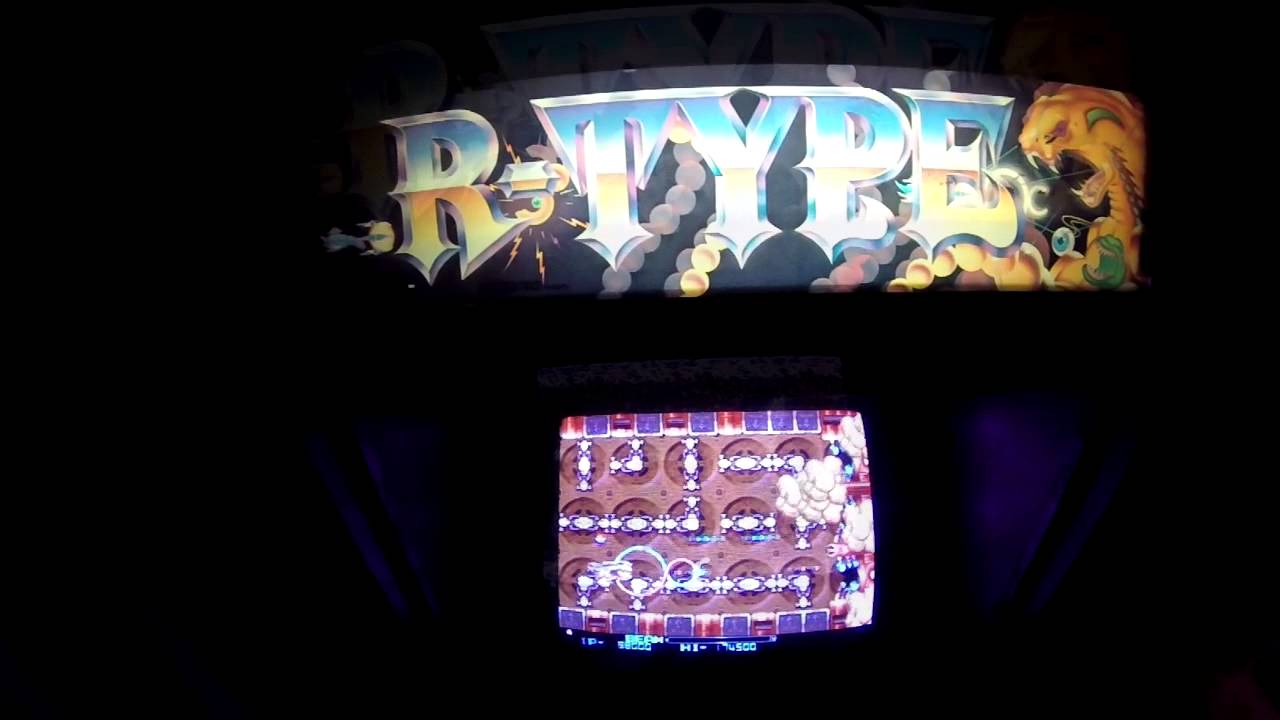 Playing R-Type II arcade in orginal decicated R-Type Cabinet through ...