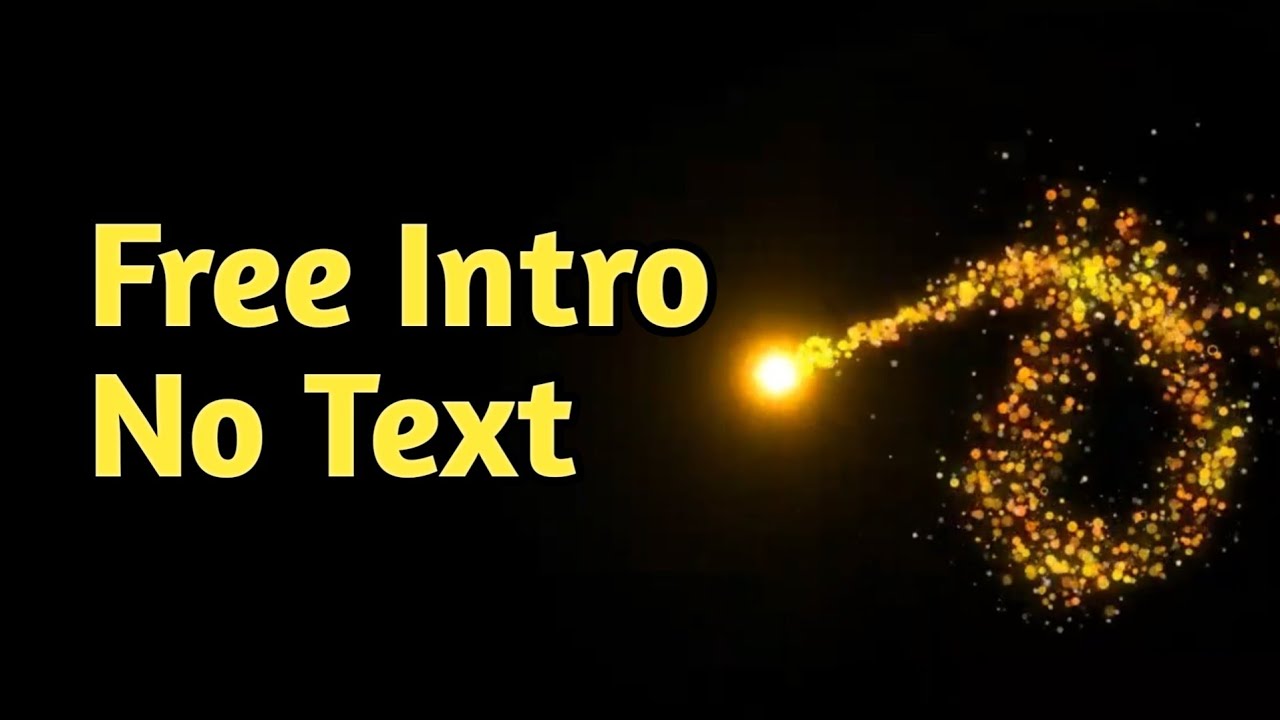 Best 3 Intro Template Video Ni Text | Light and gold particles ...