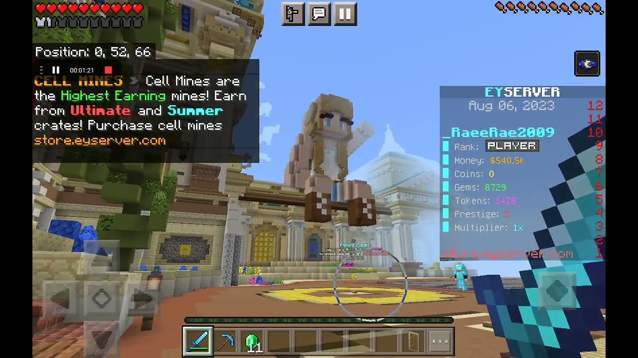 Join EYstreems server, sneak peek of it(Eyserver Prison) - YouTube