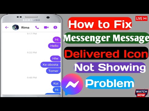 Messenger delivered icon not Showing l Messenger delivered icon removed ...