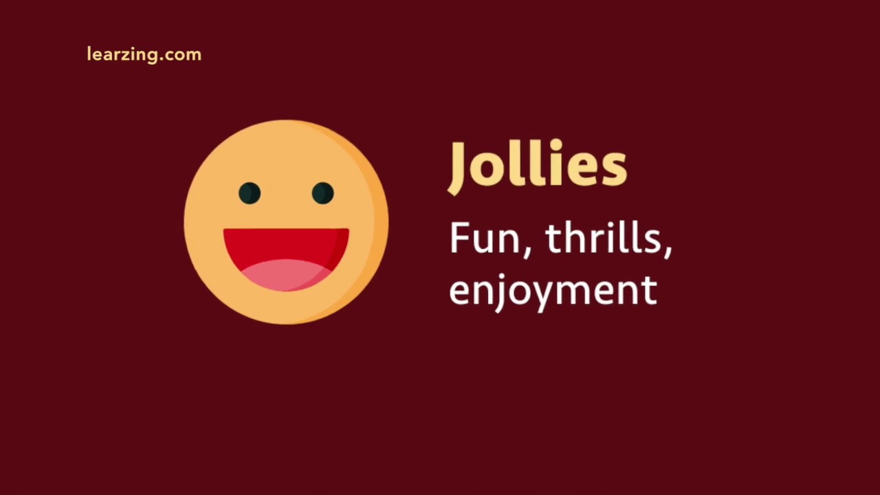 Slang: Jollies (meaning, examples, origin, pronunciation) - YouTube