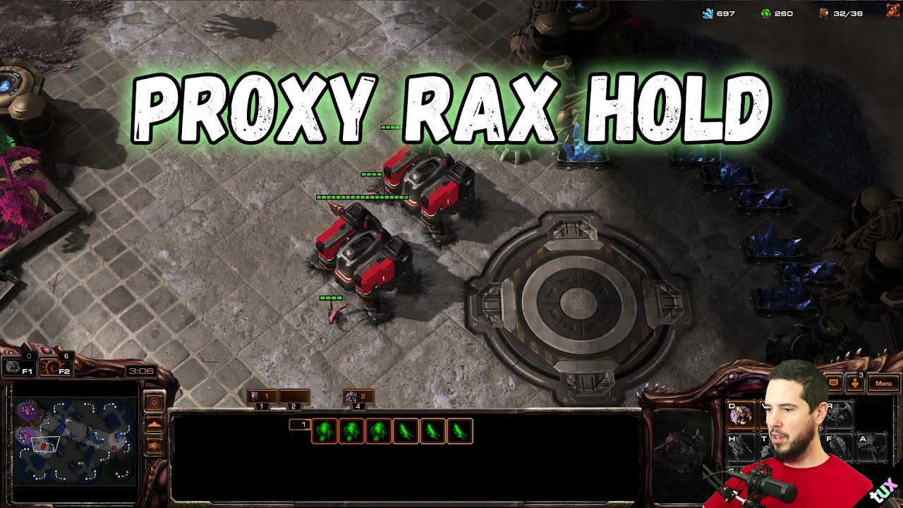 He Proxied Rax'd Me, But I Held It - Gold 1 StarCraft 2 - YouTube