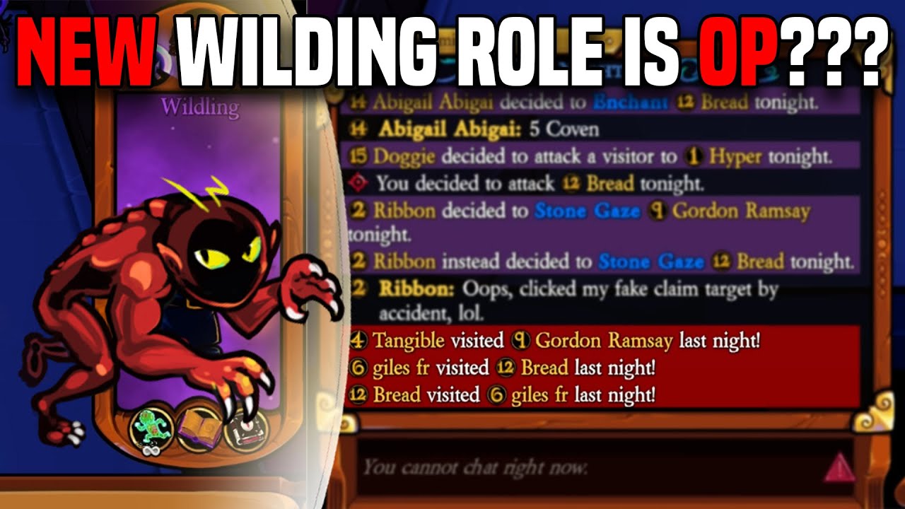 Town of Salem 2 *NEW* Wilding Role Can See ALL Town's Visits??? - YouTube