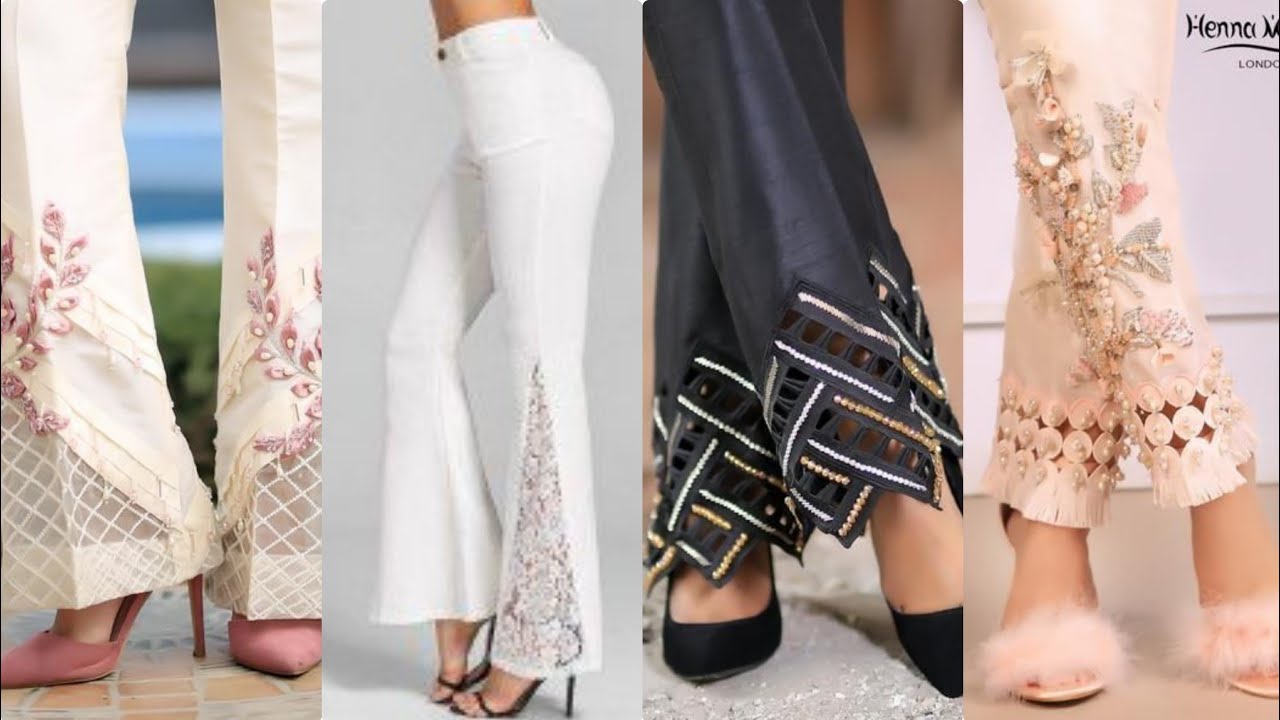 Very Beautiful And Stylish Ladies Trousers Design - YouTube