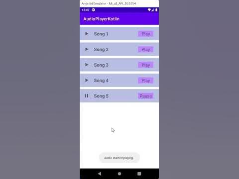 Play list of Audio Files Using Media Player with Kotlin Code - YouTube