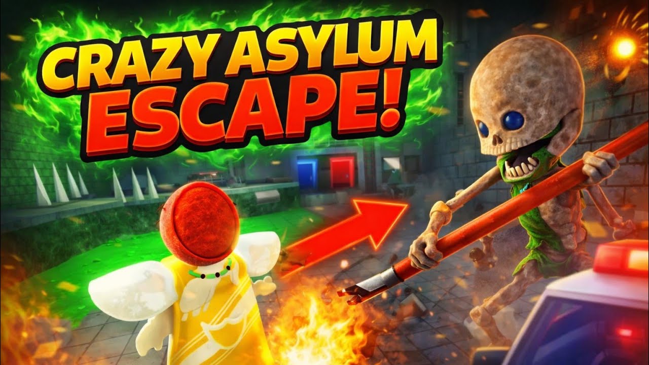 Crazy Asylum Escape in Roblox 😱 | Scary Asylum Obby Escape Challenge ...