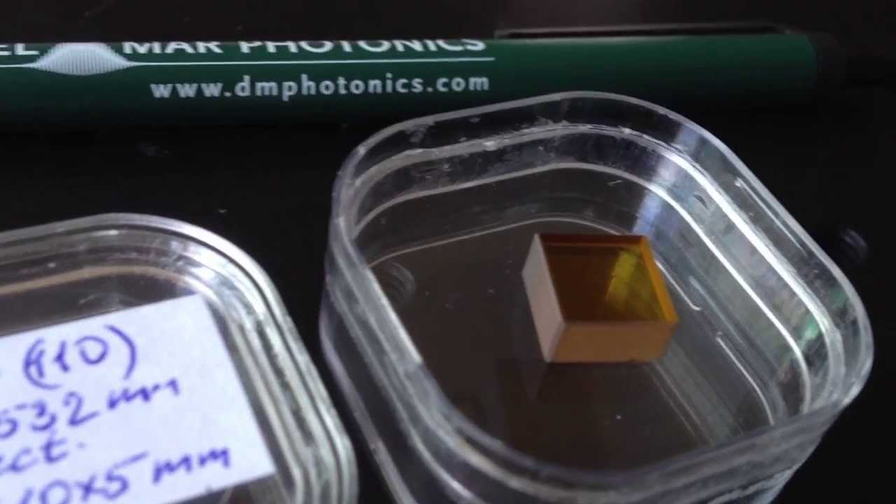 Photorefractive BSO crystal, 110-cut, 10x10x5 mm for holographic ...