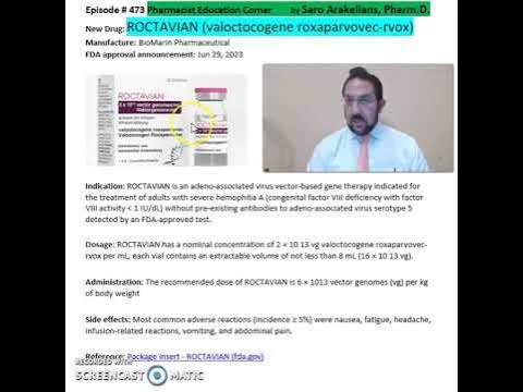 ROCTAVIAN (valoctocogene roxaparvovec-rvox) -hemophilia A - YouTube