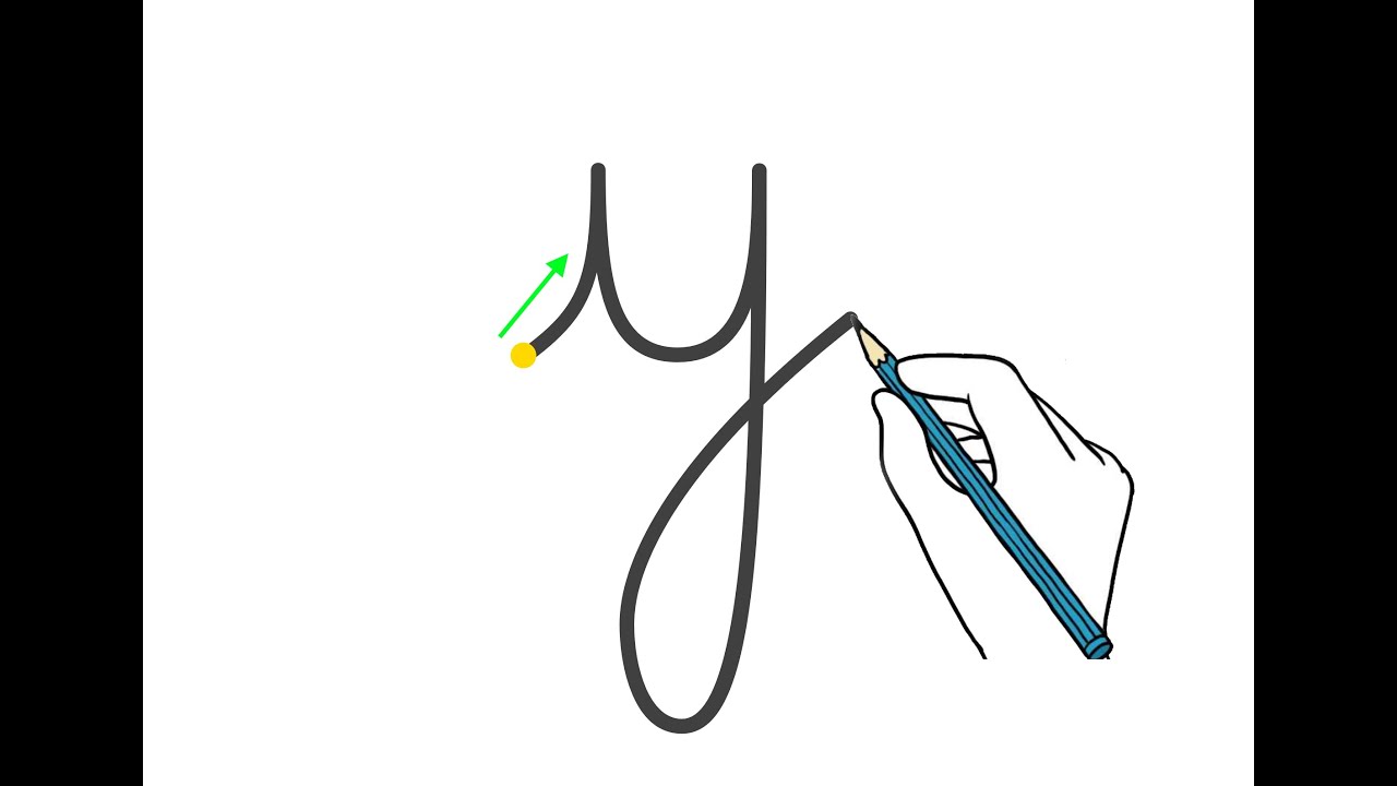 La lettre Y (minuscule cursive) - YouTube