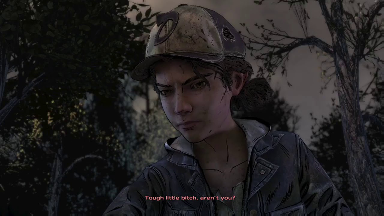 Telltale the walking dead: meeting Abel and Lilly In the woods - YouTube