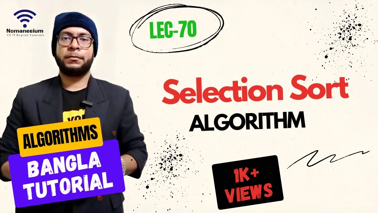 Part 431 Selection Sort Algorithm Coding Idea Part2 Algorithms 6840
