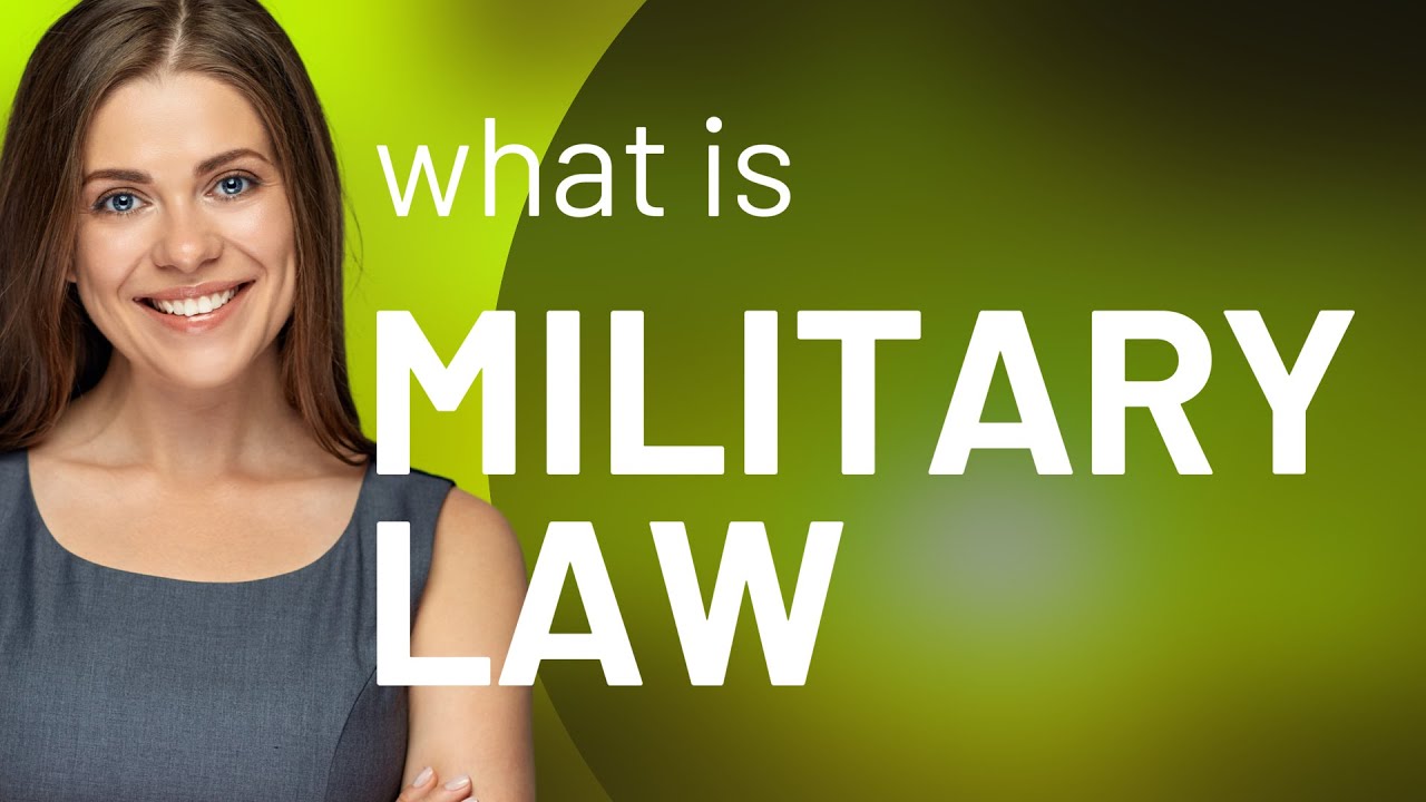 Understanding "Military Law": A Guide for English Learners - YouTube