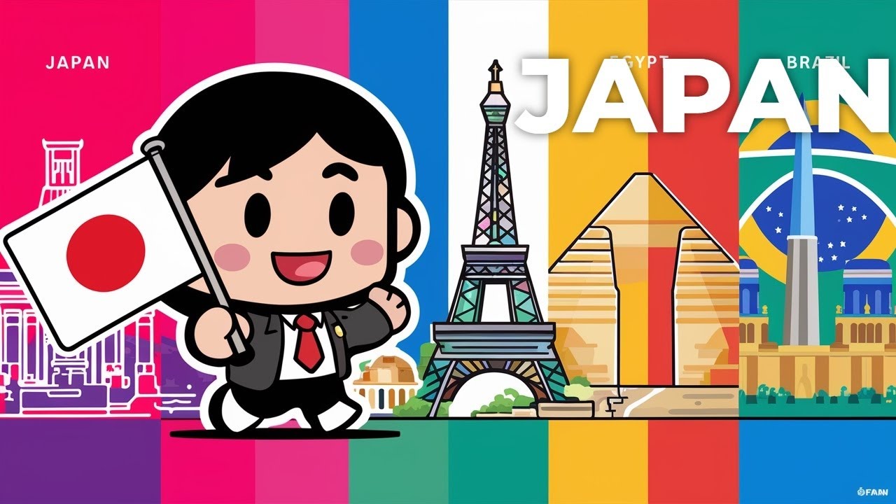 🇯🇵 Unscramble the Country Names! | Fun Geography Quiz for Kids - YouTube
