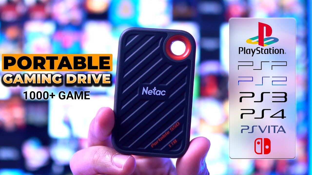 GOKIL! Aku Ubah SSD External Jadi Portable Gaming Drive 1000+ GAME ...