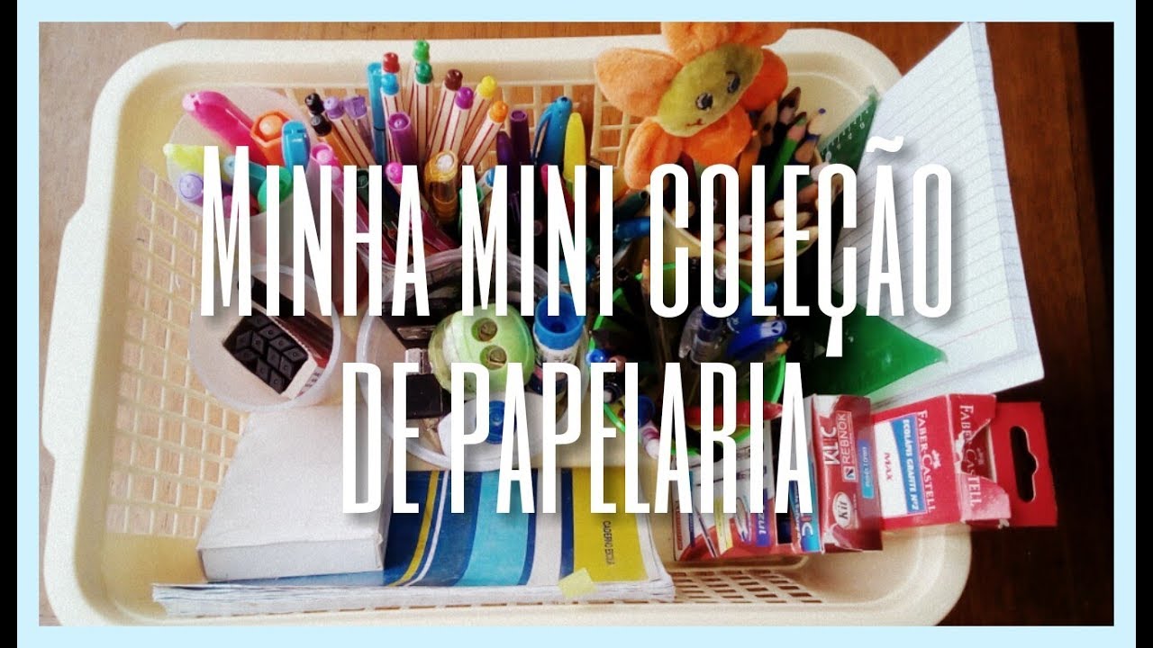 Minha mini coleção de papelaria - YouTube