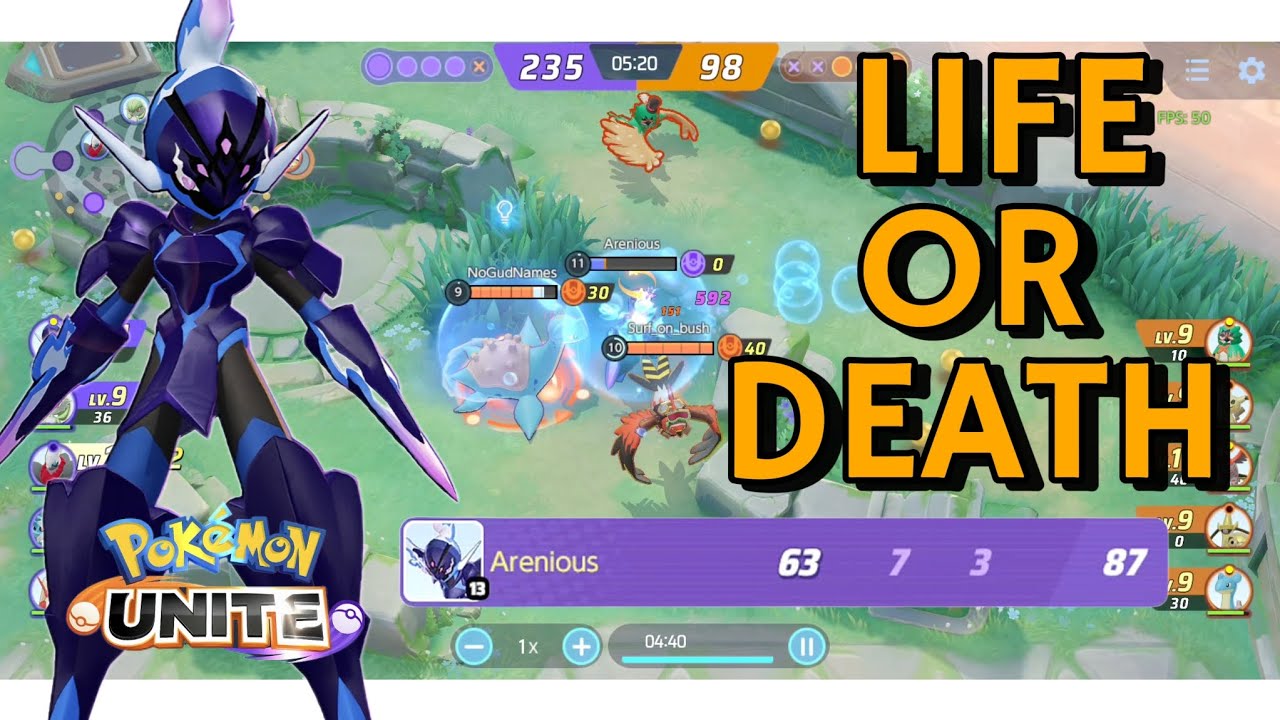Life or Death || Pokemon Unite Gameplay Replay || #pokemon # ...