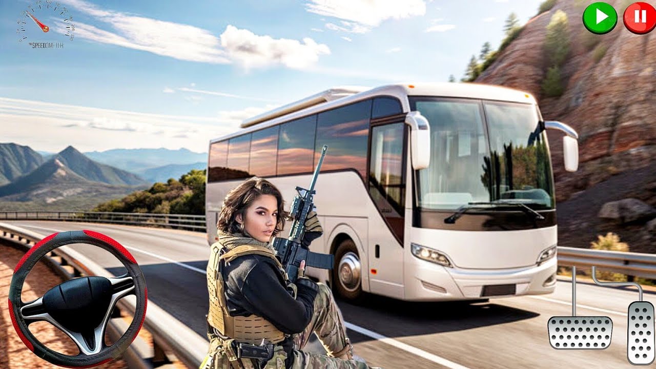 Highway Bus Hijack! Commando Adventure Begins | Intense Action Gameplay ...