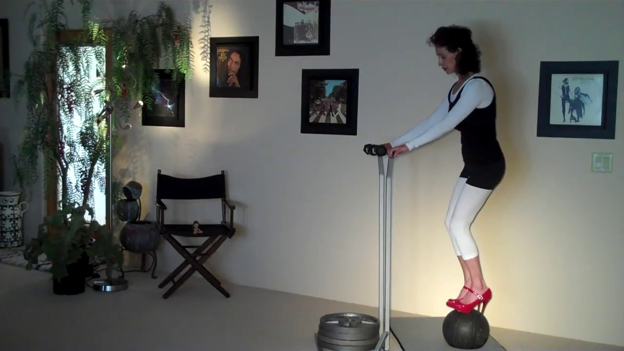 Stiletto Heels / Medicine Ball Challenge - YouTube