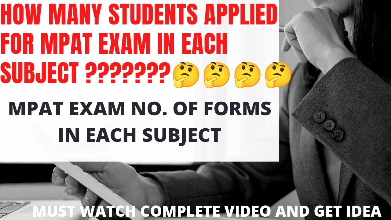 |MPAT EXAM SEATS|CUT OFF OF MPAT|TOTAL FORMS APPLIED IN MPAT EXAM ...