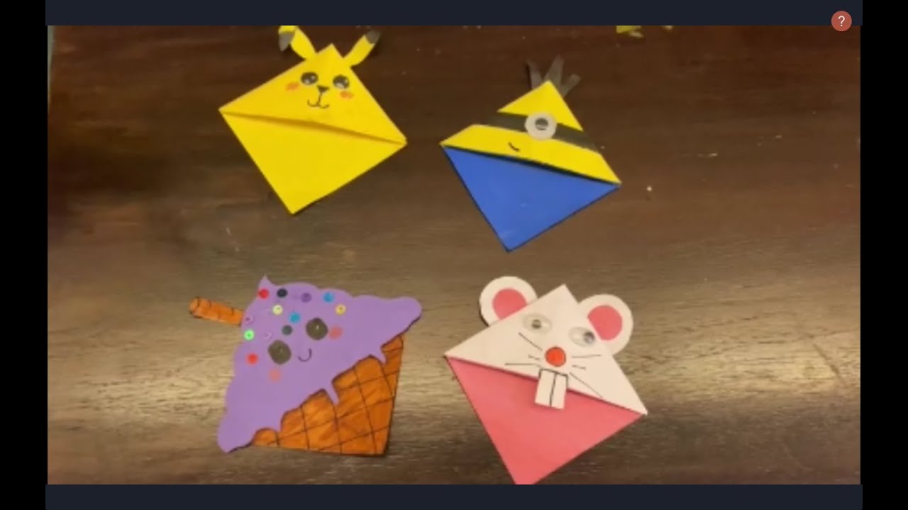 How to make a book mark (with paper) - YouTube