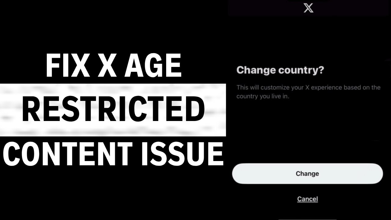 How to Fix Twitter (X) Age Restricted Content Error - YouTube