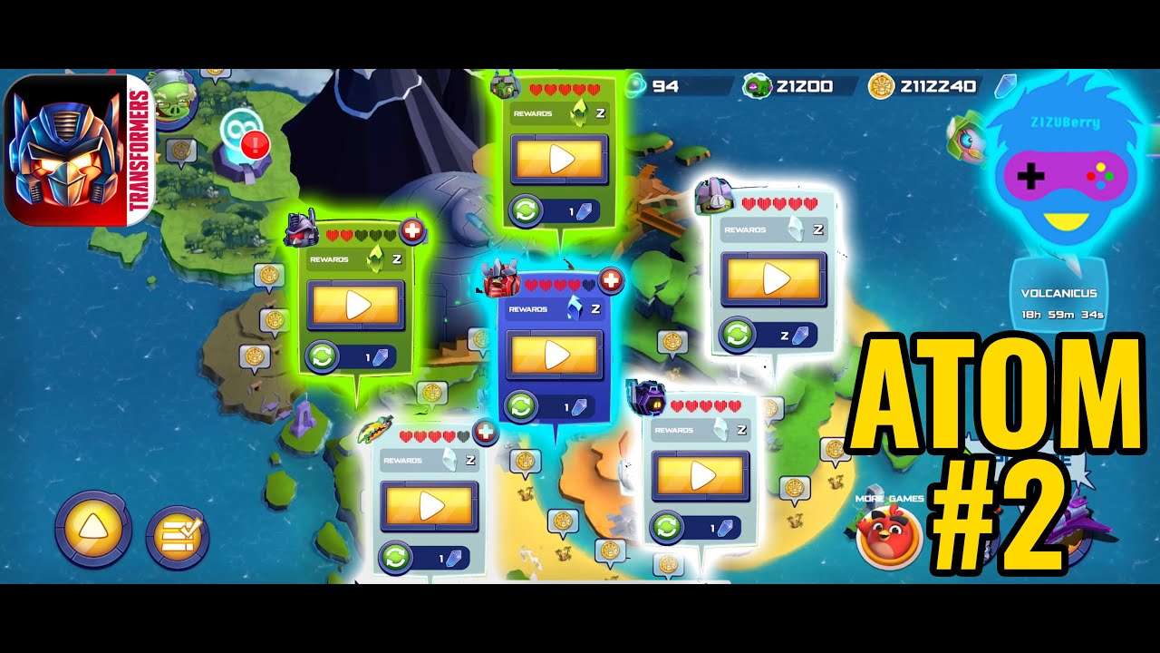 Angry Birds Transformers - A.T.O.M. (All Transformers on Map) - Ep#2 ...