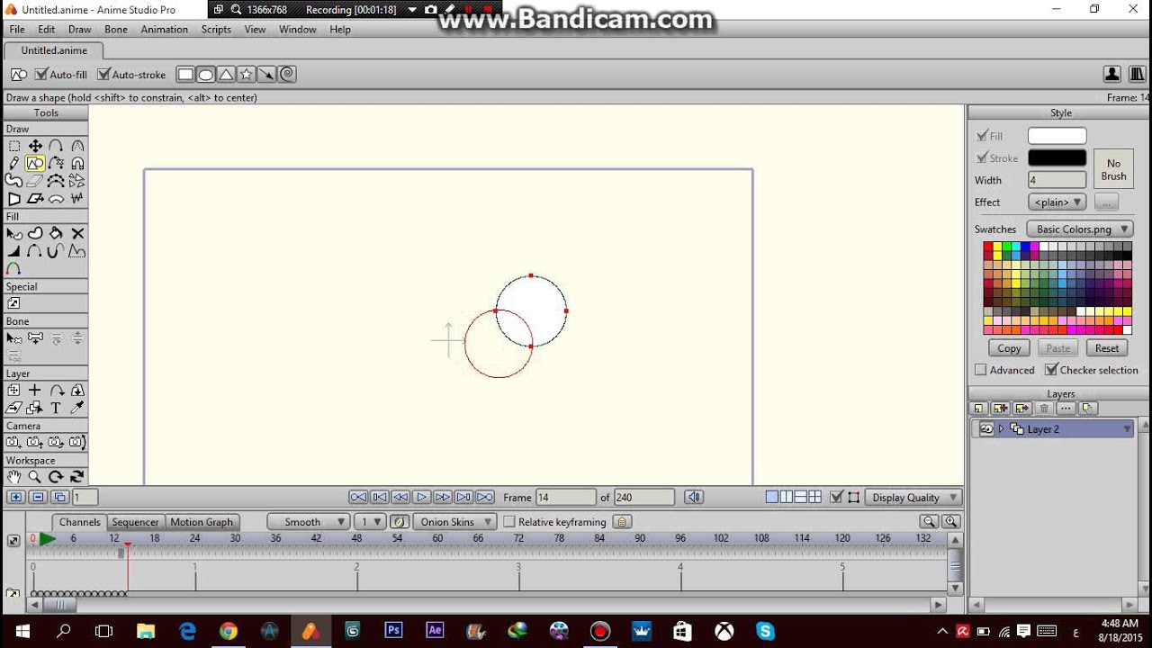 how to animate frame by frame in anime studio pro - YouTube